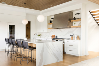 Create Drama with a Waterfall Countertop