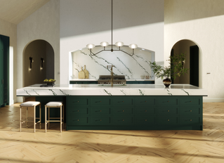 Create Tranquil Spaces with Green Quartz Countertops