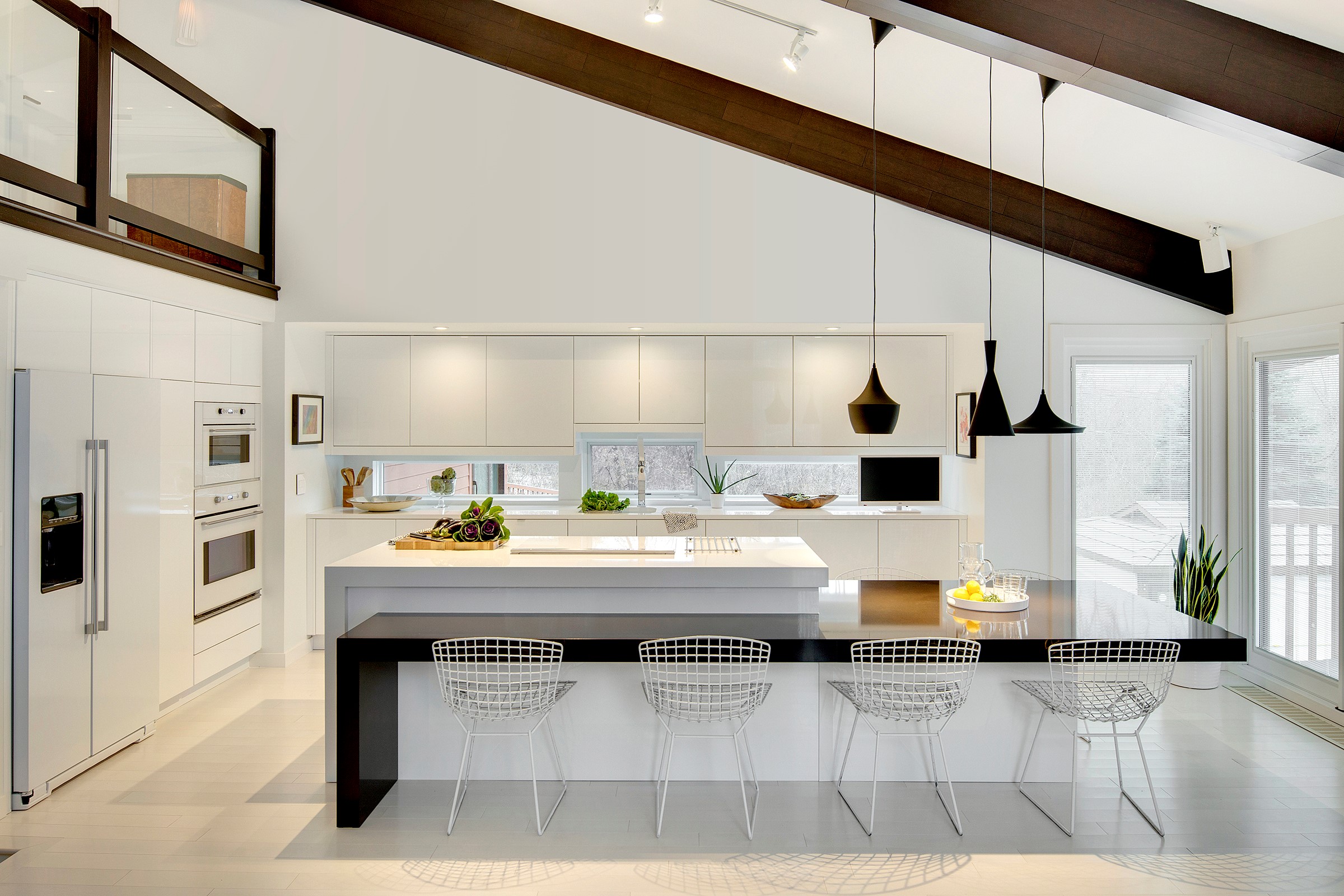 Mid Century Modern White Ceilings