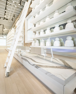 Our Best Elevated Retail Designs and Quartz Countertop Displays